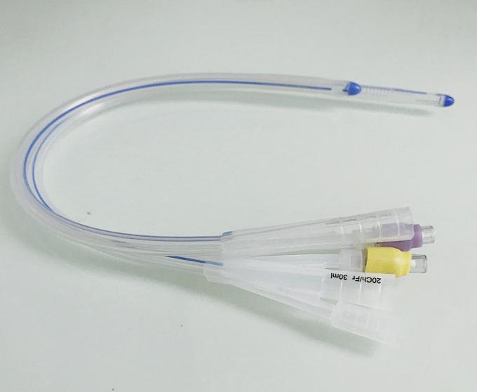 Silicone Coated Double Balloon Foley Catheter Urinary 2 3 4 Way Types