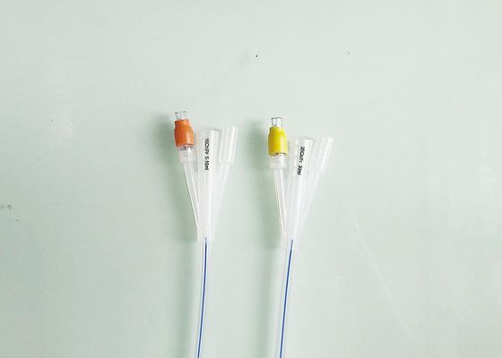 Environmental Friendly Three Way Urinary Catheter , Medical Silicone 3 ...