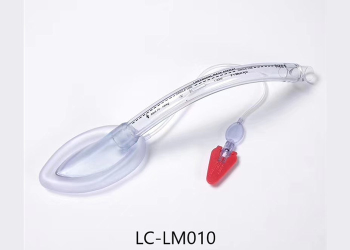 Silicone / PVC Flexible Laryngeal Mask , Medical Laryngeal Mask Double ...